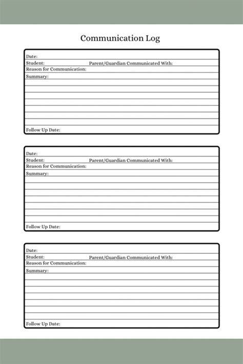 Best 13 Communication Log Printable 16 FREE Phone Call Log Templates Artofit