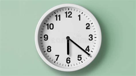 Ai Generated Illustration Of An Analog Animation Wall Clock Spinning On A Powder Green