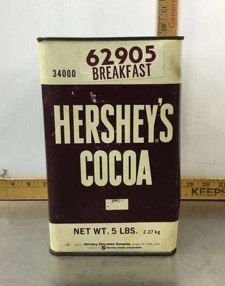 Hersheys Cocoa Tin Sherwood Auctions