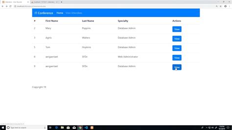 How To View One Records Details In Mysql Database Using Php Pdo Youtube
