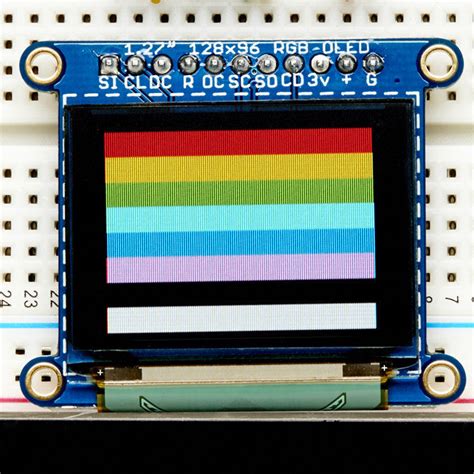 Adafruit Oled Breakout Board 16 Bit Color 1 27 W Microsd Holder Shop Pimoronin Shop