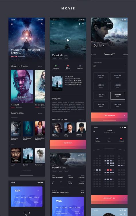 kino ios ui kit — ui kits on ui8 app interface design app design inspiration ios ui
