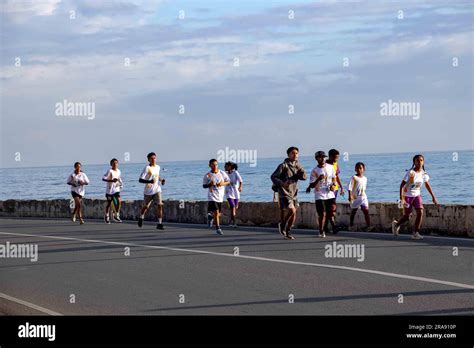 230702 dili july 2 2023 xinhua people run during the 19th