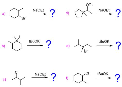 E2 Elimination Practice Problems Chemistry Steps
