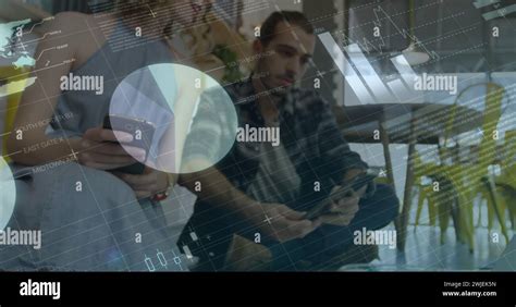 Digital Interface Showcases Data Processing In A Global Tech Concept