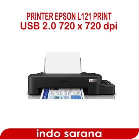 Epson L121 Printer Epson Single Fungsi Print 664 Inktank