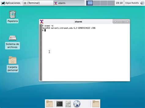 Edgar Rodolfo XFCE en OpenBSD 6 2 y en español