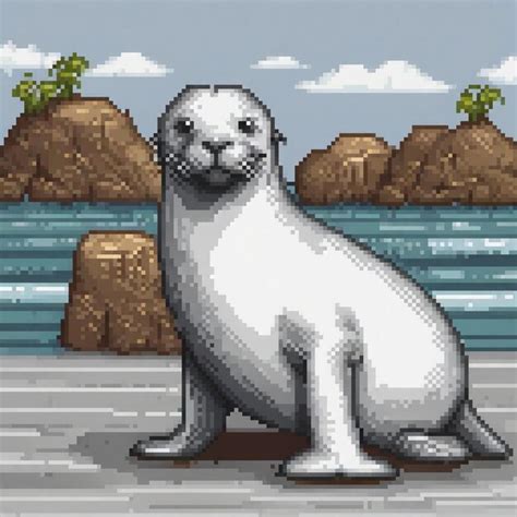 Pixel Art Seal Pictures Freepik