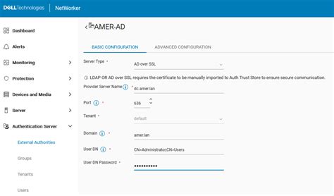 Networker How To Configure Ad Over Ssl Ldaps From The Networker