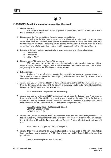 04 quiz 1 answer key