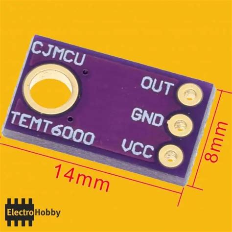 Sensor Analógico De Luz Ambiental Temt6000 De Vishay