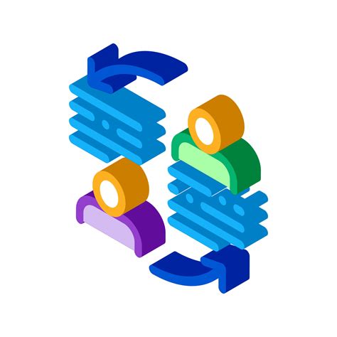 Knowledge Sharing Isometric Icon Vector Illustration 19474701 Vector Art At Vecteezy