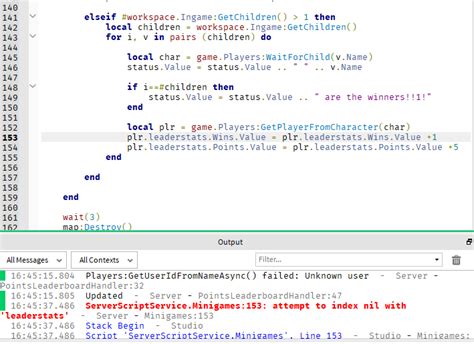 My Script To Announce Multiple Winners And Award Multiple Players Doesnt Work Scripting