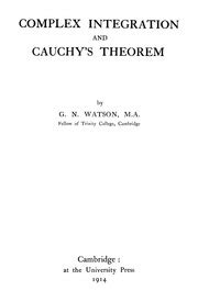 Download Book Complex Integration And Cauchys Theorem Pdf Noor Library