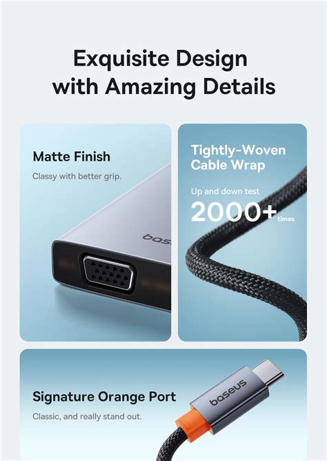 Baseus Docking Station Baseus USB Type C USB C Hub Adapter