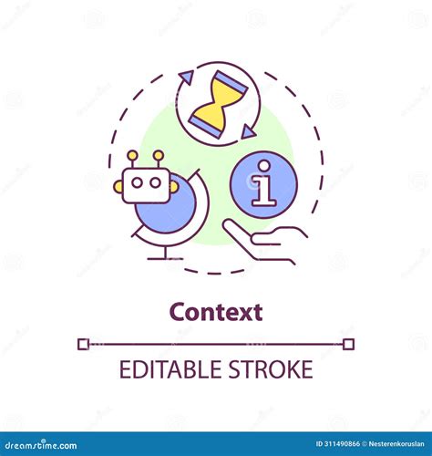 Context Multi Color Concept Icon Stock Illustration Illustration Of