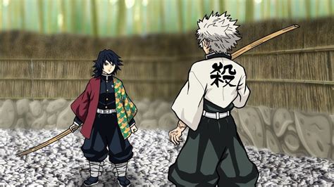 Giyu Vs Sanemi [fan Animation] Demon Slayer Kimetsu No Yaiba Season