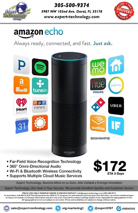 Amazon Echo Wireless Speaker Expert Technology