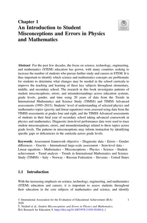 Pdf An Introduction To Student Misconceptions And Errors In Physics