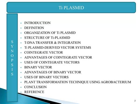 Ti Plasmid Pptx