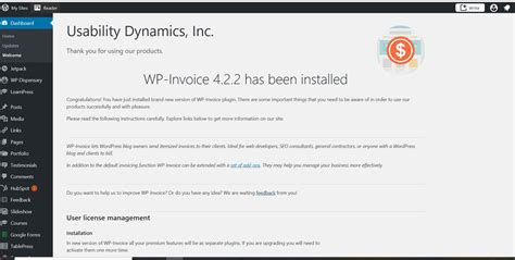 wp invoice 4 2 2 splash has disabled my wordpress site · issue 301