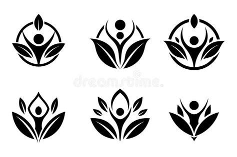 Minimalist Human Logo Vector Art Illustration Featuring An