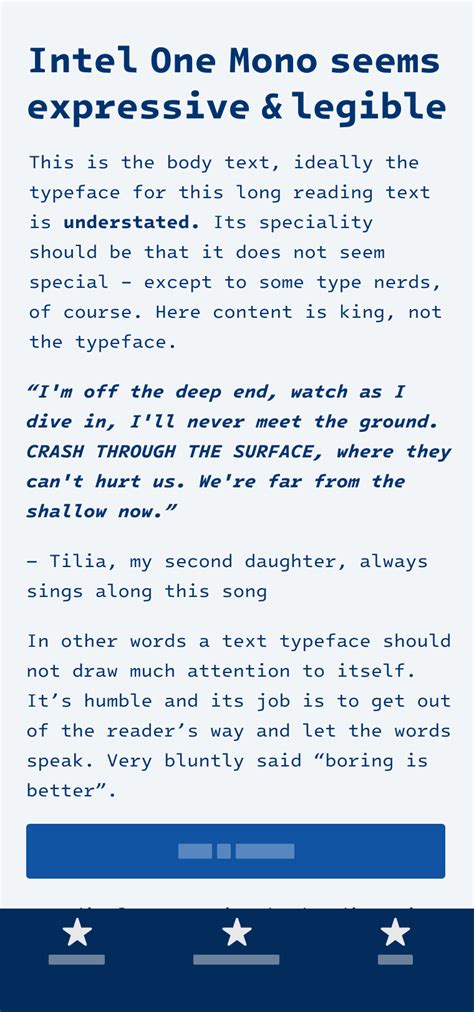 Intel One Mono Pimp My Type