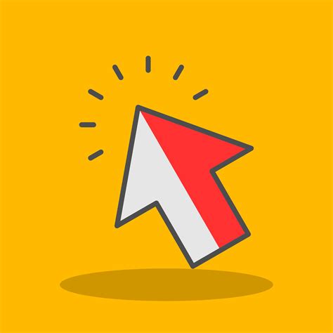 Cursor Filled Shadow Icon Vector Art At Vecteezy