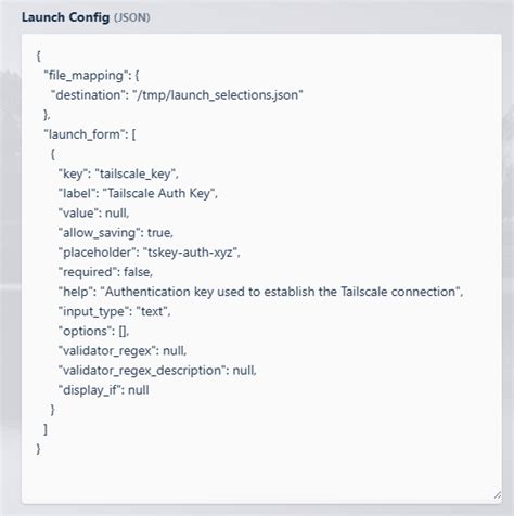 Workspace Launch Forms — Kasm 1170 Documentation