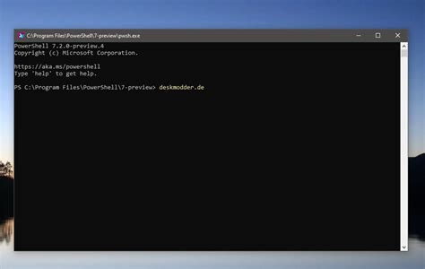 powershell 7 2 0 preview 4 wurde veröffentlicht deskmodder de