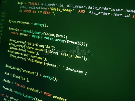 Coding Programming Source Code Screen Abstract Technology Background