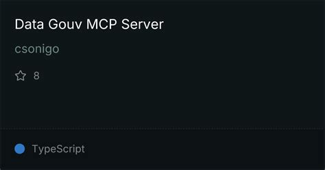 Data Gouv Mcp Server Glama