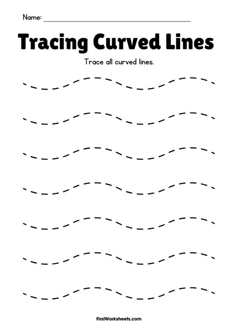 Line Tracing Worksheets Firstworksheets