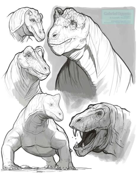 Dinocephalian Morning Sketches