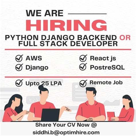 We Are Hiring For Python Full Stack Developer Siddhi Bhanushali