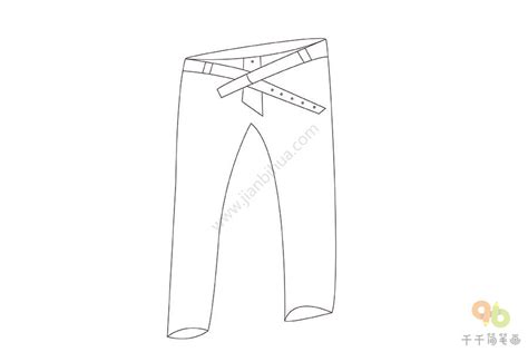 橘色长裤 年轻的搭配 衣服简笔画