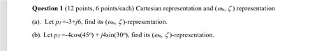 Solved Question Points Points Each Cartesian Chegg