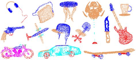 segmentation examples on shapenet part benchmark download scientific