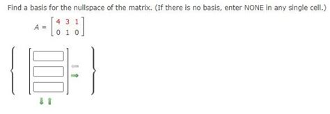 Solved Find A Basis For The Column Space And The Rank Of The Chegg Com