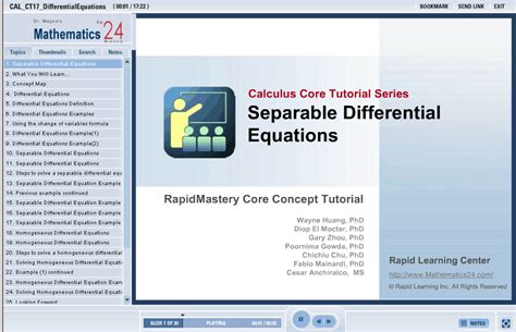 Calculus Separable Differential Equations