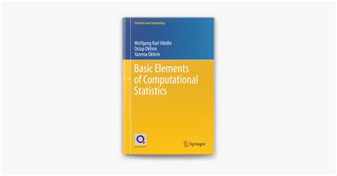 ‎basic Elements Of Computational Statistics On Apple Books