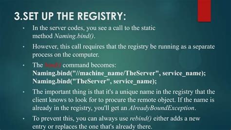 Remote Method Invocation Java Rmi Pptx