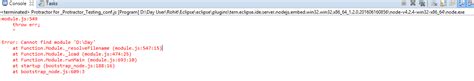 Protractor Modulejs 549 Throw Err Error Cannot Find Module Dday Stack Overflow