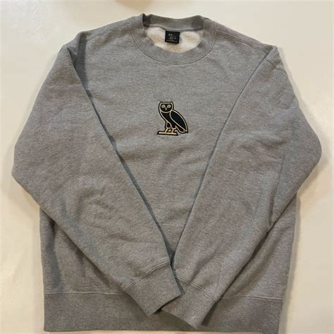 Ovo Sweaters Ovo Octobers Very Own Grey Owl Sweatshirt By Drake