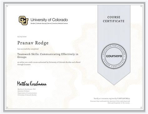 Pranav Rodge On Linkedin Coursera Basics Universityofcolorado