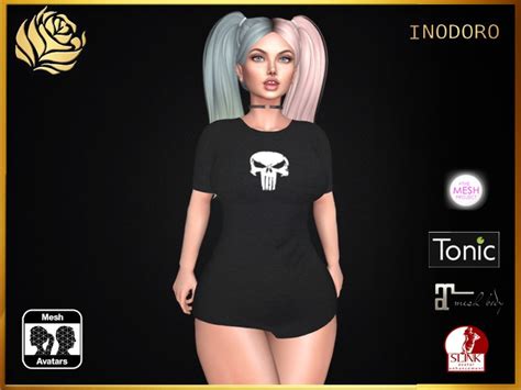 Second Life Marketplace Punisher Long Shirt
