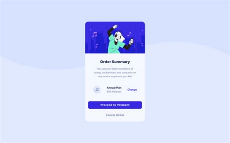 Frontend Mentor Order Summary Component Html Css And A Custom