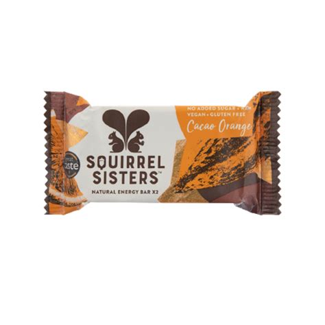 Squirrel Sisters Cacao Orange Snack Bars 40g
