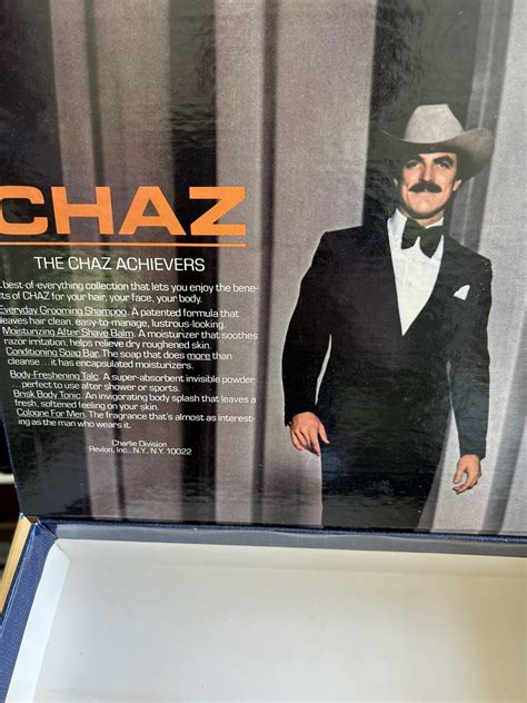 Tom Selleck Vintage Chaz Cologne Box Ebay