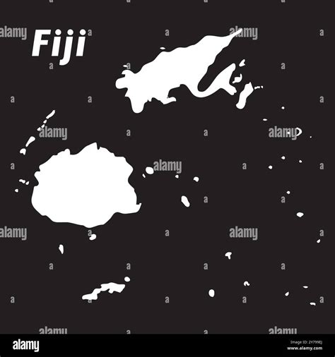 Map Of Fiji Island Vector Illustration Design Stock Vector Image And Art Alamy